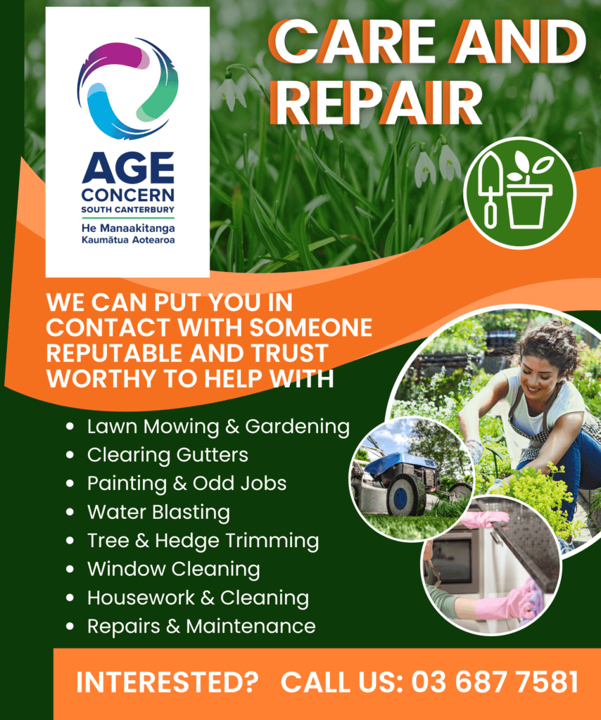 Care & Repair Services for Seniors | Age Concern SC